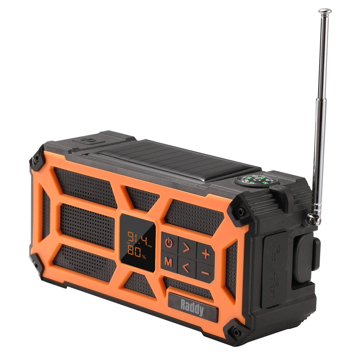 Raddy SW5 Emergency Radio Waterproof 5000mAh Hand Crank Solar Power